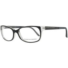 Porsche Design Rechteckig Schwarz auf Kristall Damen Brillenfassungen