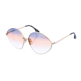 Victoria Beckham VB220S Damen-Sonnenbrille aus Metall in ovaler Form