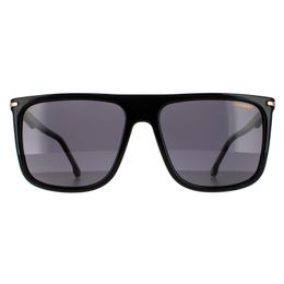 Carrera Rectangle Mens Schwarz Gold Grau Sonnenbrille