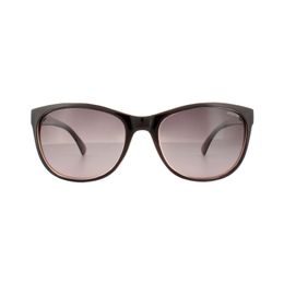 Polaroid Oval Womens lila Burgund Gradient polarisierte Sonnenbrille