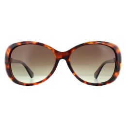 Polaroid Butterfly Womens Havanna Braun Gradient Polarisierte Sonnenbrille