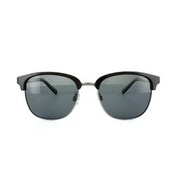 Polaroid Runde Unisex dunkel Ruthenium grau grau polarisierte Sonnenbrille