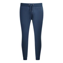 Roberto Cavalli Cavalli Class Print-Logo Navyblaue Jogginghose