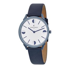 Pierre Cardin Pigalle Half Moon Blau Unisex Armbanduhr CPI.2009