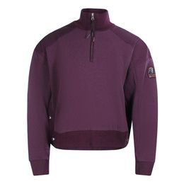 Parajumpers Quarter Zip Rollkragen-Fleece-Sweatshirt in Lila