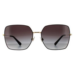 Dolce & Gabbana Dolce & Gabbana Square Womens Schwarz Gold Schwarz Grau Gradient Sonnenbrille
