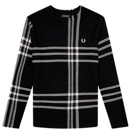Fred Perry Pullover mit schwarzem Schottenkaro