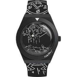 Timex Keith Haring X Q Herren Schwarz Uhr TW2W25600