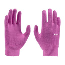 Nike Unisex Erwachsene TG 2 Playful Knitted Swoosh Handschuhe (Rosa/Wei&szlig;)