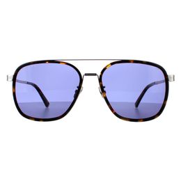 Police Pilotenbrille Damen Dunkel Havanna Blau SPLC49 Lewis 21