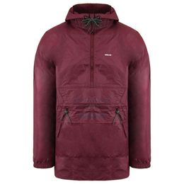 SUPRA Long Sleeve Pullover Burgunder Mens Old Street Anorak Jacke 102549 554