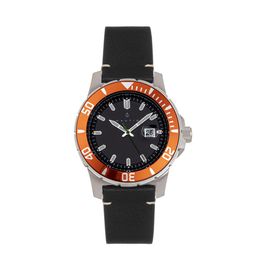 Nautis Dive Pro 200 Lederarmbanduhr mit Datum