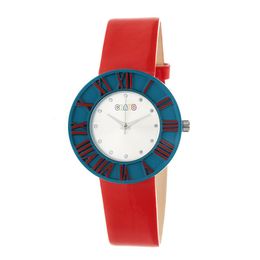 Crayo Prestige Unisex-Uhr - T&uuml;rkis/Rot