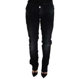 Acht Blue Washed Baumwoll-Denim-Jeans