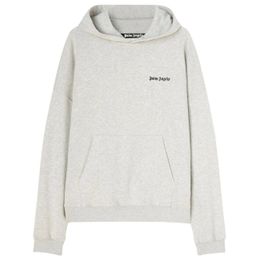 Kapuzenpullover mit aufgesticktem Logo von Palm Angels in Grau
