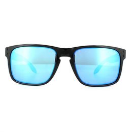 Oakley Rectangle Mens poliert schwarz Prizm Sapphire Sonnenbrillen