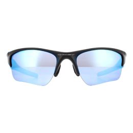 Oakley Wrap Mens Matte Black Prizm Deep H2O polarisierte Sonnenbrille