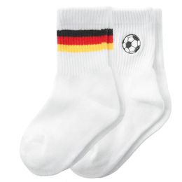 Topolino 2 Paar Kinder Socken im Fu&szlig;ball-Design
