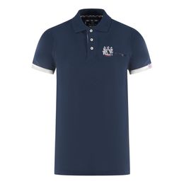 Aquascutum London Aldis Marineblaues Poloshirt