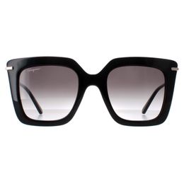 Salvatore Ferragamo SF1041S 001 zwarte rook gradi&Atilde;&laquo;nt zonnebril