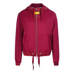 Burgunderroter Kapuzenpullover von Parajumpers mit Reisverschluss