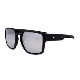 Tommy Hilfiger TH 1805/S 003 T4 mattschwarze graue Spiegel-Sonnenbrille