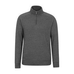 Mountain Warehouse Herren-Pullover &bdquo;Bamburgh&ldquo; mit halbem Rei&szlig;verschluss (Anthrazit)