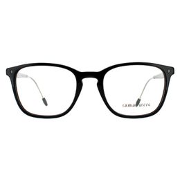 Giorgio Armani Rechteckig Herren Schwarz Brillenfassungen