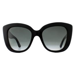 Gucci Cat Eye Frauen Schwarz Grau Gradient Sonnenbrille
