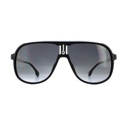 Carrera Aviator Mens Matte Black Dark Grey Gradient Sonnenbrille
