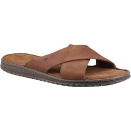 Hush Puppies - Herren Sandalen "Nile", &Uuml;berkreuzt, Leder (Braun)