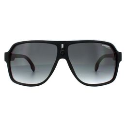 Carrera Aviator Unisex Schwarz Wei&szlig; Rot Dunkelgrau Gradient Sonnenbrille