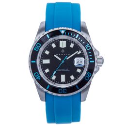 Nautis Interceptor Coffret avec Bracelets Interchangeables et Affichage de la Date - Bleu Clair