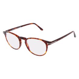 Tom Ford FT5803-B Brille Unisex | Fassung: Vollrand, Rund, Havanna