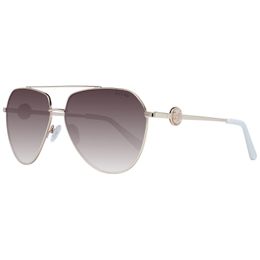Guess Pilotenbrille Damen Gold Braun Farbverlauf GF6140