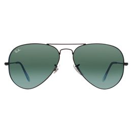 Lunettes De Soleil Ray-Ban Aviator 3025 029/30 Miroir Argent Vert Gunmetal 58mm