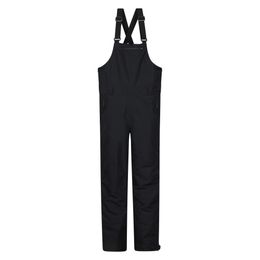 Mountain Warehouse Eris Skihose f&uuml;r Herren, wasserdicht, mit Latz vorne, Schwarz