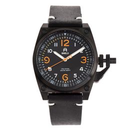 Montre de plong&eacute;e pour homme avec bracelet en cuir Shield Pascal