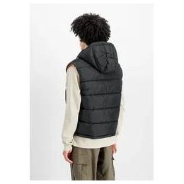 Wendejacke Alpha Industries "Hooded Puffer Vest FD", Herren, Gr. XXL, schwarz, Obermaterial: 100% Polyester; Futter: 100% Polyester; F&uuml;llung: 100% Polyester, Jacken