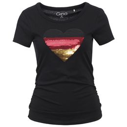 Gina Damen T-Shirt im Fu&szlig;ball-Design