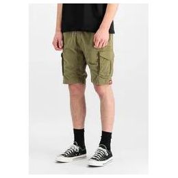 Shorts Alpha Industries "Cotton Twill Jogger Short", Herren, Gr. XL, Normalgr&ouml;&szlig;en, gr&uuml;n (olive), Obermaterial: 98% Baumwolle, 2% Elastan, Hosen Shorts