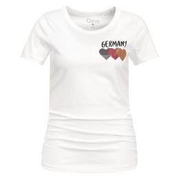 Gina Damen T-Shirt im Fu&szlig;ball-Design