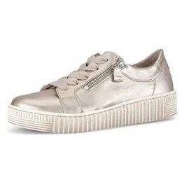 Sneaker Gabor "Sneaker low", Damen, Gr. 42, gold, Schuhe Sneaker
