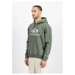 Hoodie Alpha Industries "Basic Hoodie BL", Herren, Gr. M, gr&uuml;n (schwarz olive), Obermaterial: 80% Baumwolle, 20% Polyester, regular fit, Sweatshirts Hoodie