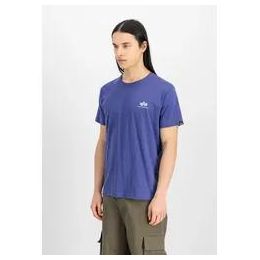 T-Shirt Alpha Industries "Basic T-Shirt SL", Herren, Gr. 3XL, night lila, Obermaterial: 100% Baumwolle, Shirts T-Shirt