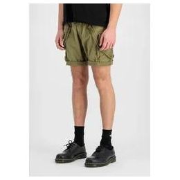 Shorts Alpha Industries "Utility Short", Herren, Gr. 28, Normalgr&ouml;&szlig;en, gr&uuml;n (olive), Obermaterial: 98% Baumwolle, 2% Elastan, Hosen Shorts