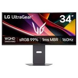 LG Curved-Gaming-Monitor "34G600A", Energieeffizienz: G (A-G), schwarz, B:80,9cm H:35,89cm T:9,15cm, Monitore