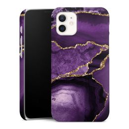 DeinDesign iPhone 12 mini Handy Premium Case Smartphone Handyh&uuml;lle Schutzh&uuml;lle matt Pink Glitzer Marble Premium Case