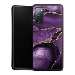 DeinDesign Galaxy S20 FE Handy Premium Silikon H&uuml;lle Handyh&uuml;lle schwarz Case Pink Marble Glitzer Silikon Premium Case