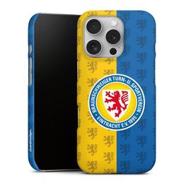 DeinDesign iPhone 16 Pro Handy Premium Case Smartphone Handyh&uuml;lle Schutzh&uuml;lle matt Logo Eintracht Braunschweig Official Licensed Product Premium Case